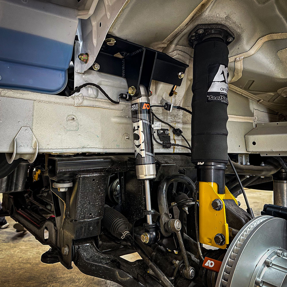 Agile MAX Auxiliary Front Shocks for Sprinter 4x4 - Agile Off Road