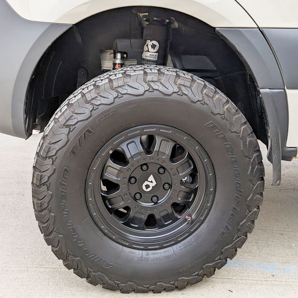 Agile MAX Auxiliary Front Shocks for Sprinter 4x4 - Agile Off Road