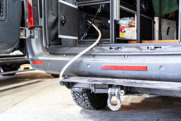 Water Tank Fill Kit - Sprinter Tire Basket Tank - Agile Off Road