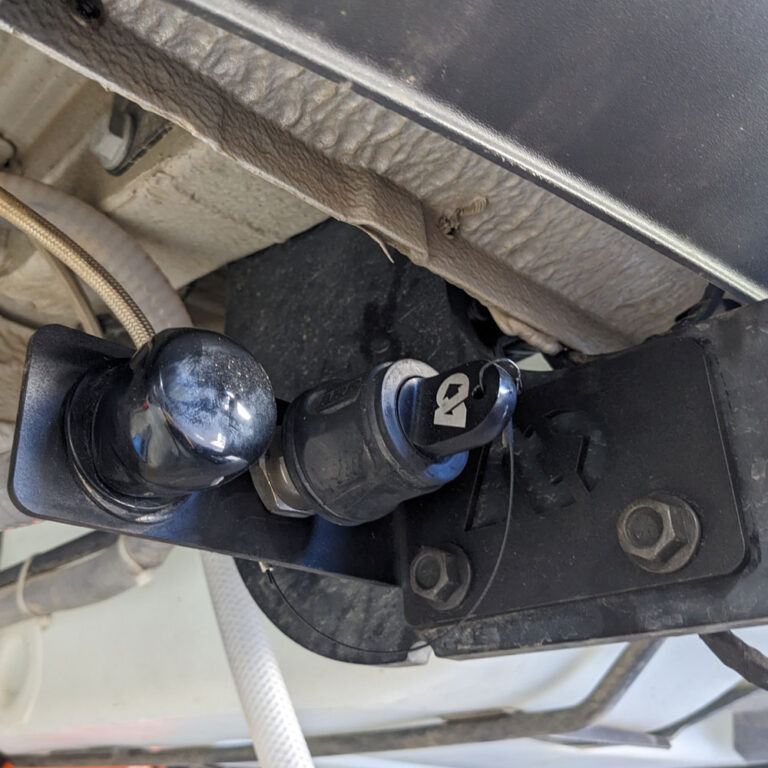 A2 Hitch Bracket For Air & Water Fittings for Sprinter by Agile Offroad ...