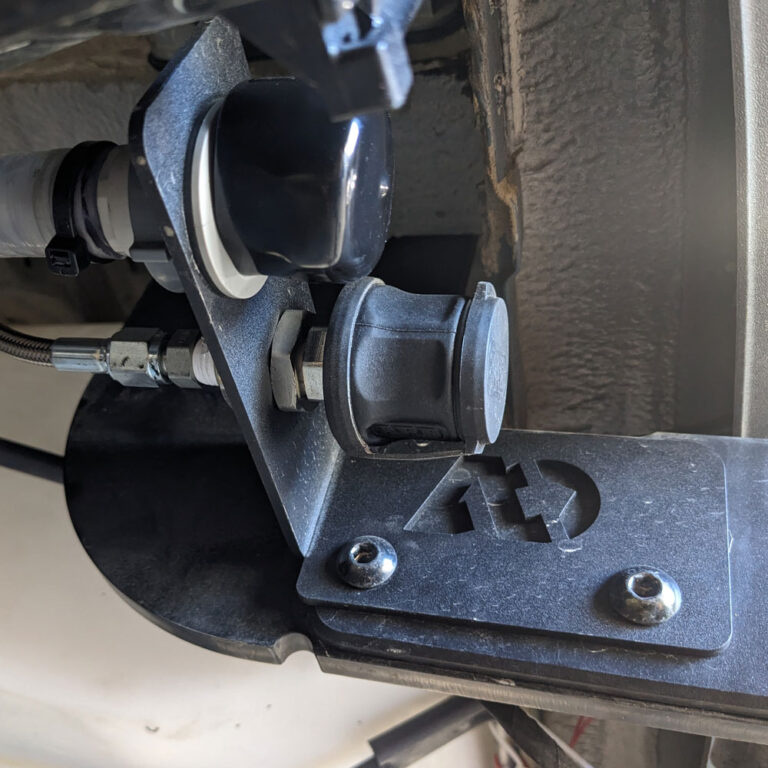 A2 Hitch Bracket For Air & Water Fittings for Sprinter by Agile Offroad ...
